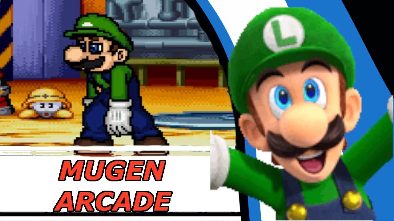 Mugen Arcade Mode With Super Luigi-R