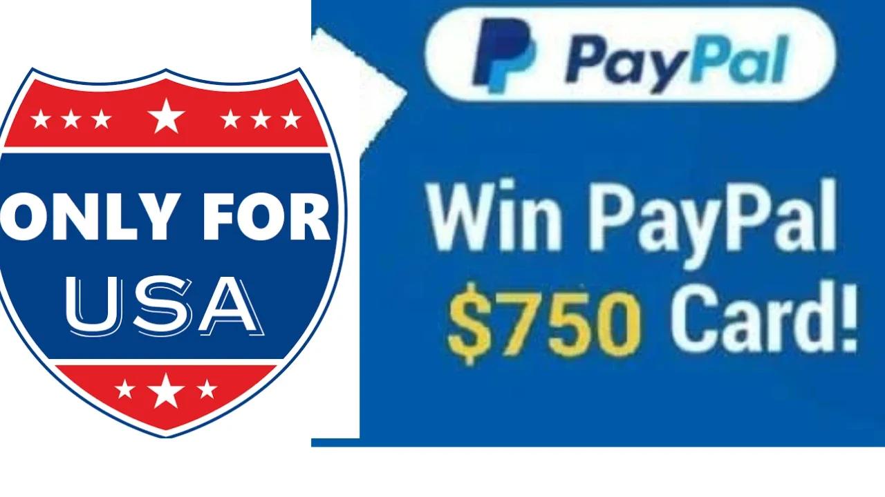 Get Free PayPal $750 Gift Card