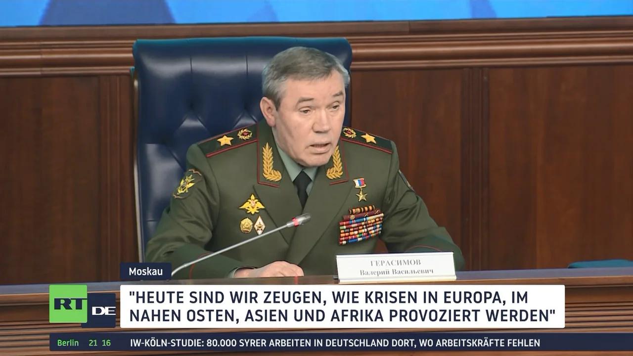 Generalstabschef Gerassimow: Russische Streitkräfte rücken an gesamter ...