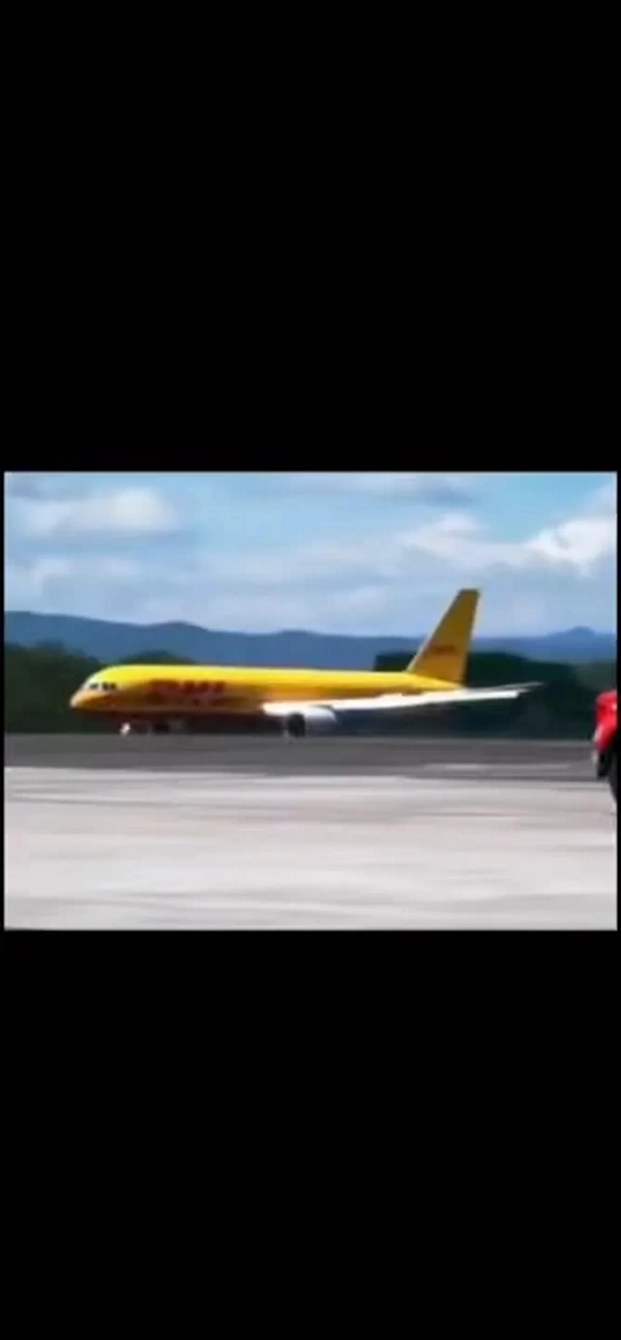 A DHL cargo plane crashed after an emergency land