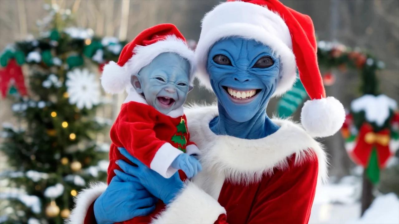 Aliens Love Christmas Time! AI Music video