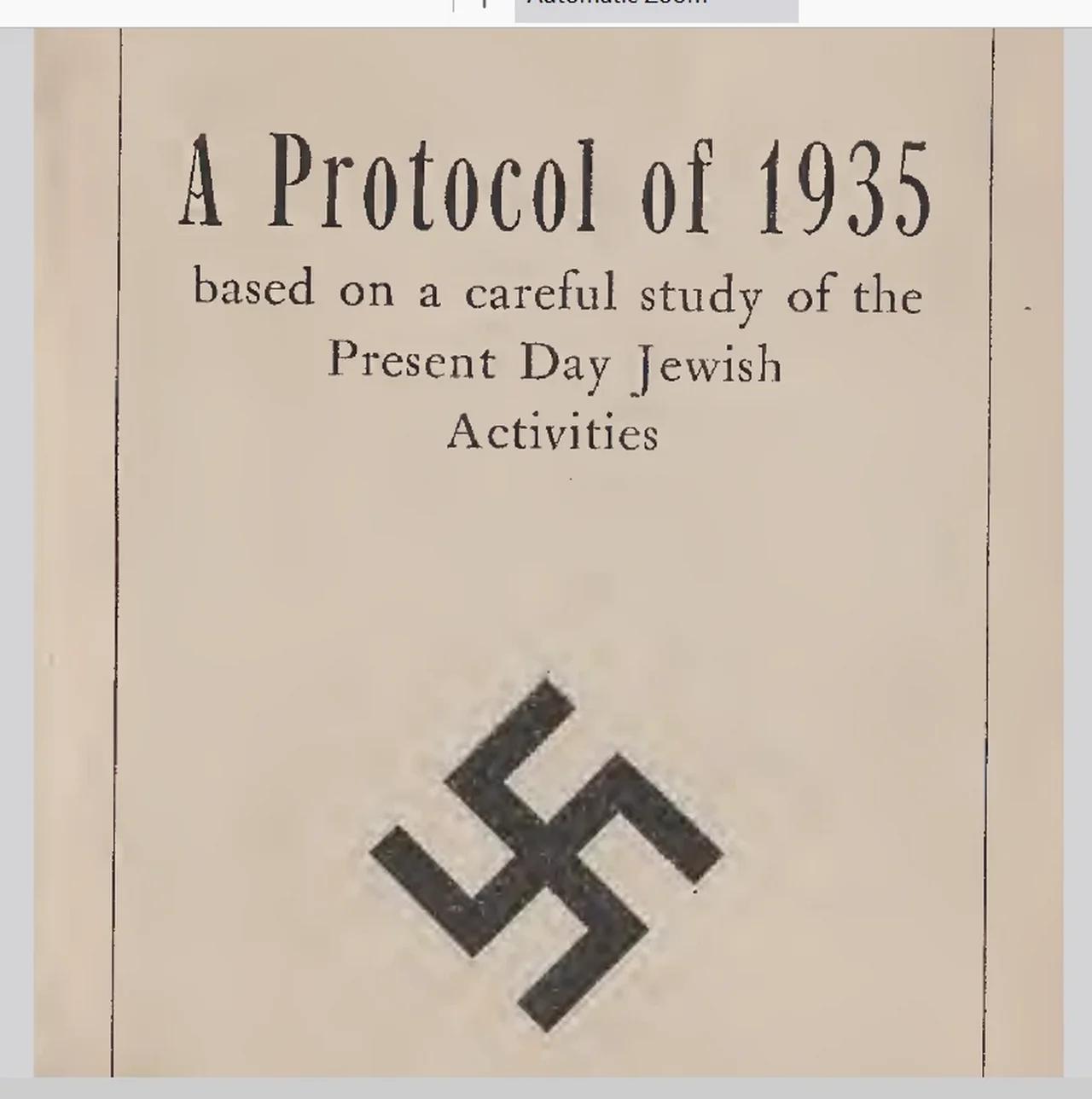 A Protocol of 1935 - Pan Aryan Alliance