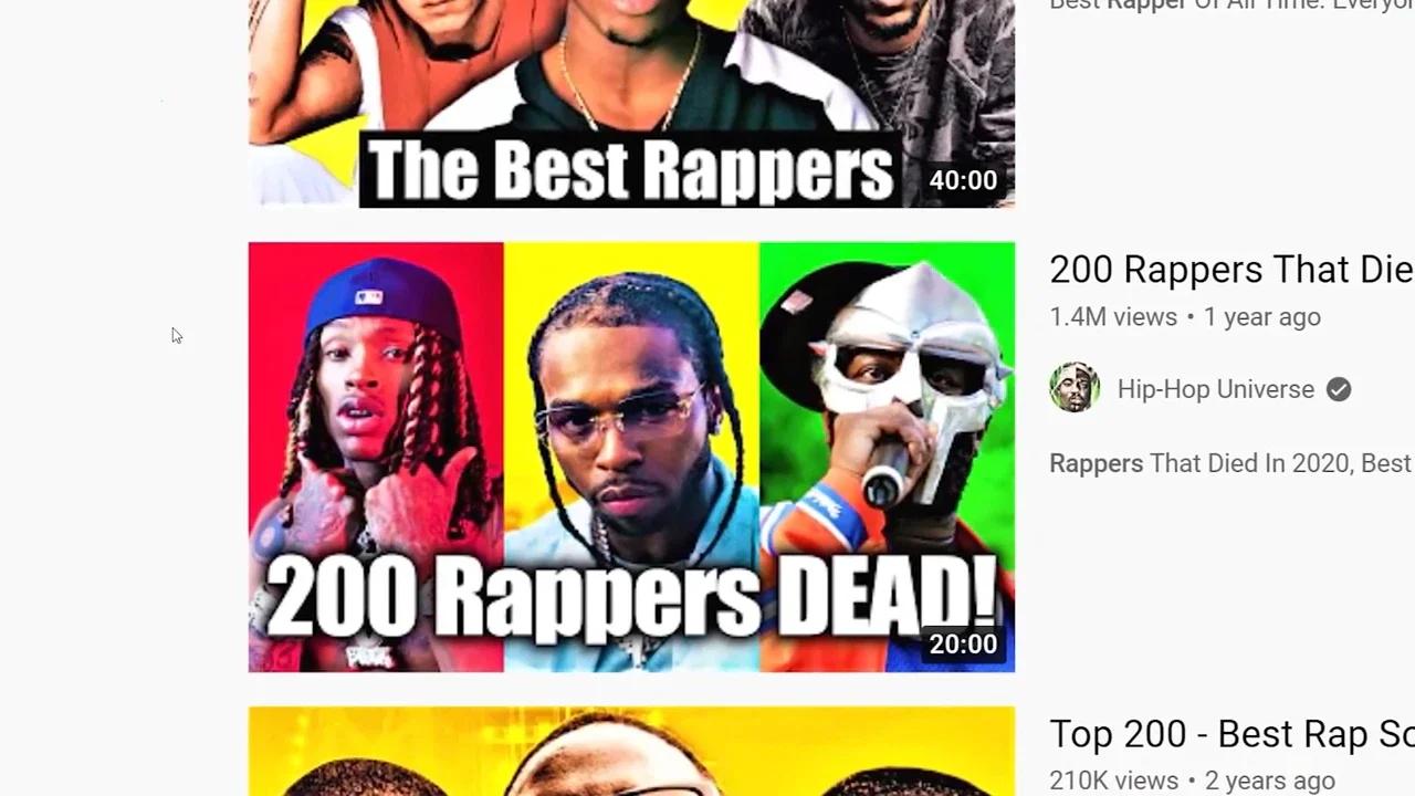 250 Rappers That Died In 2021 [Rap Rewind 2021]