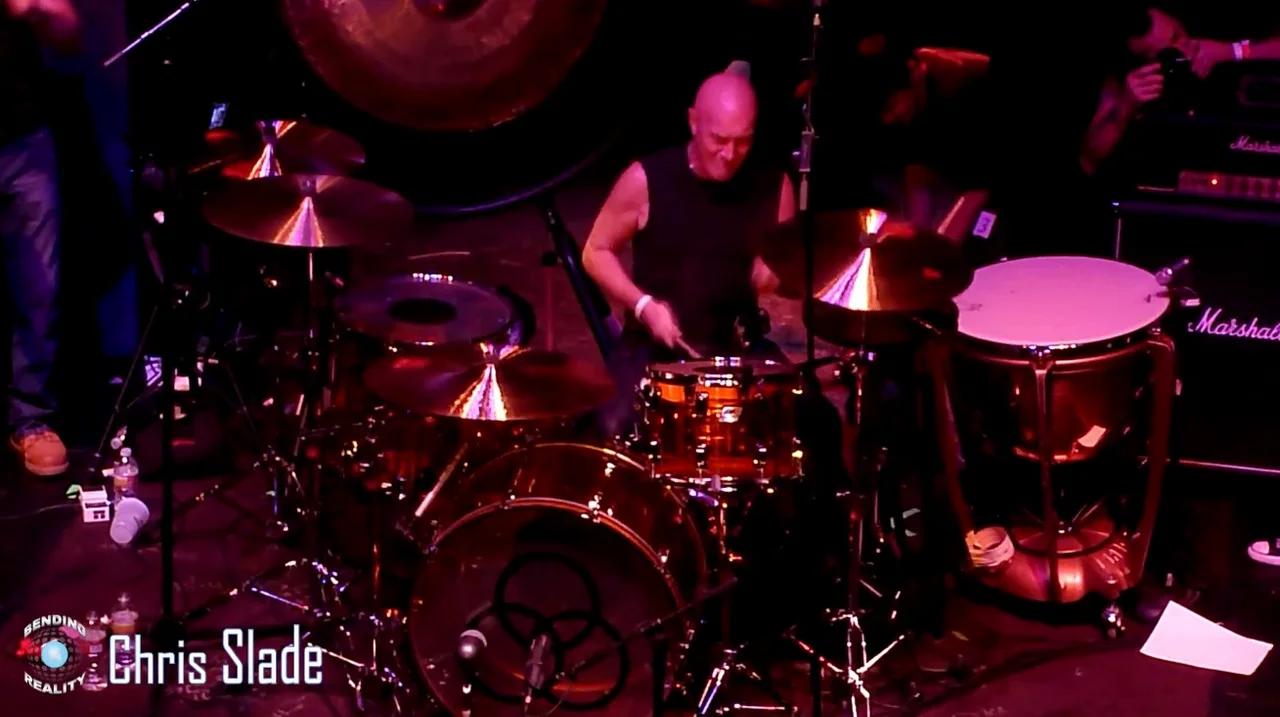 AC/DC Drummer Chris Slade Playing John Bonham's Drums at Key Club Hollywood