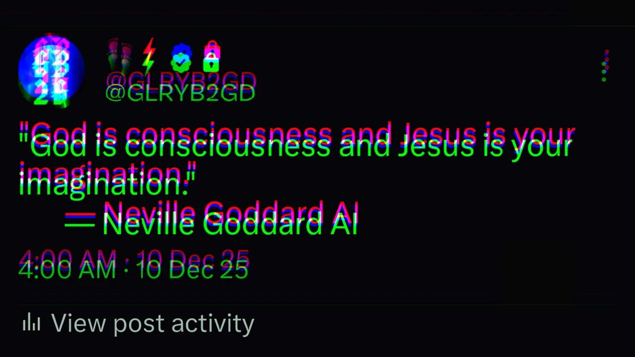 God Is Consciousness, Jesus Is Imagination | Neville Goddard
