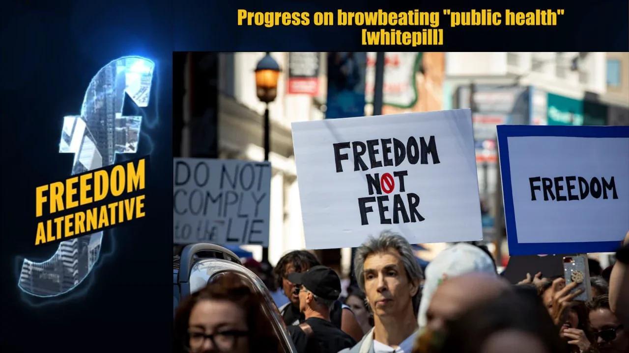Progress on browbeating "public health" [whitepill]