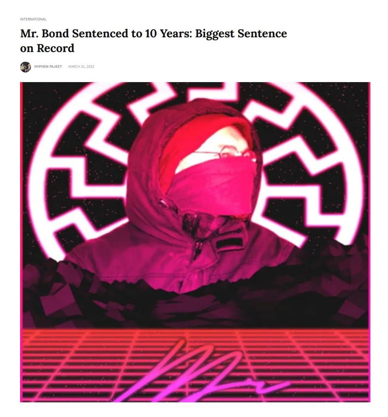 FREE Mr. Bond (Philip Josef Hassler), 10-yr Sentence, Austria, Sept 15, 2022