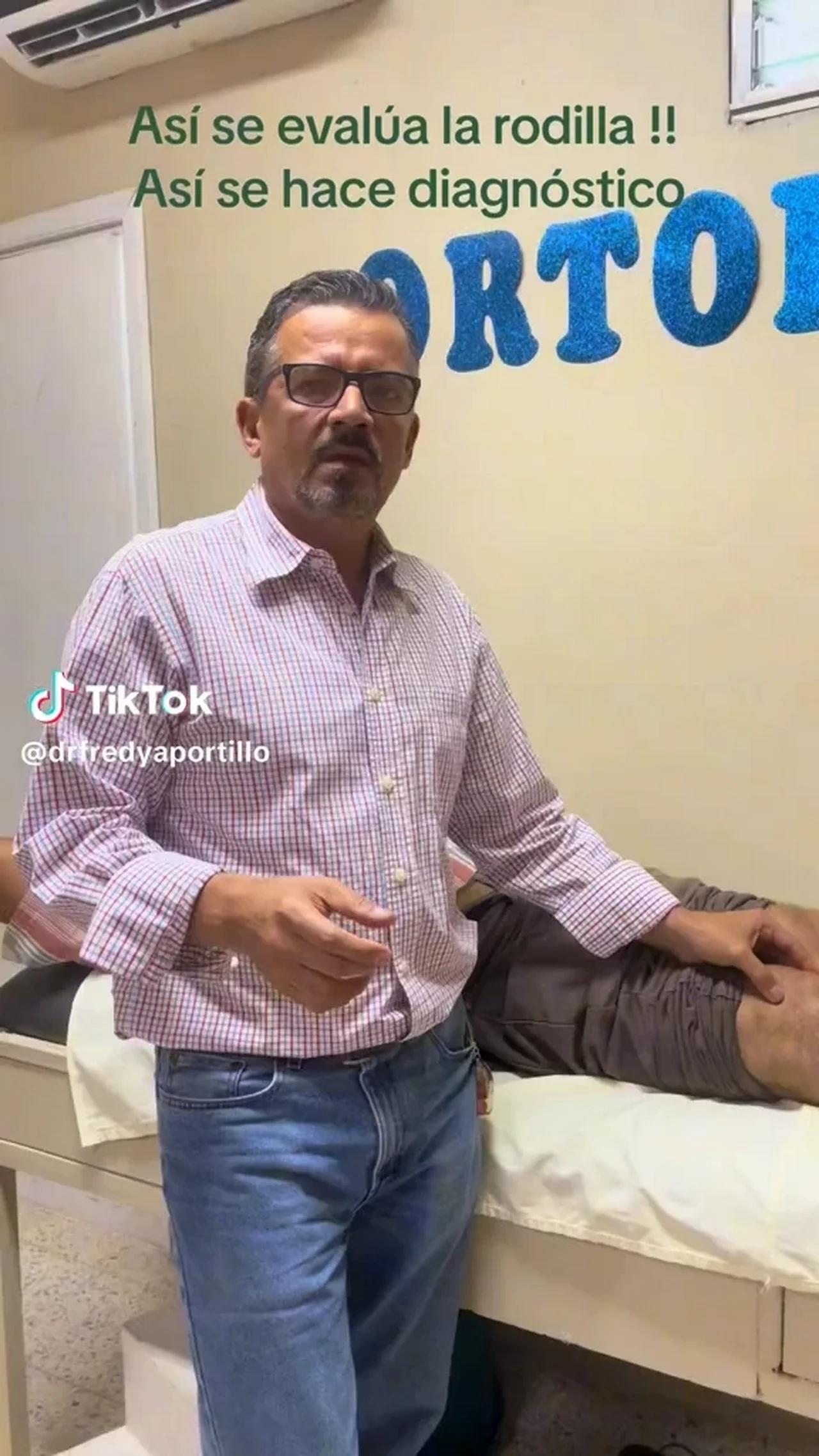 Dr Fredy Portillo y el Diagnostico de Rodillas