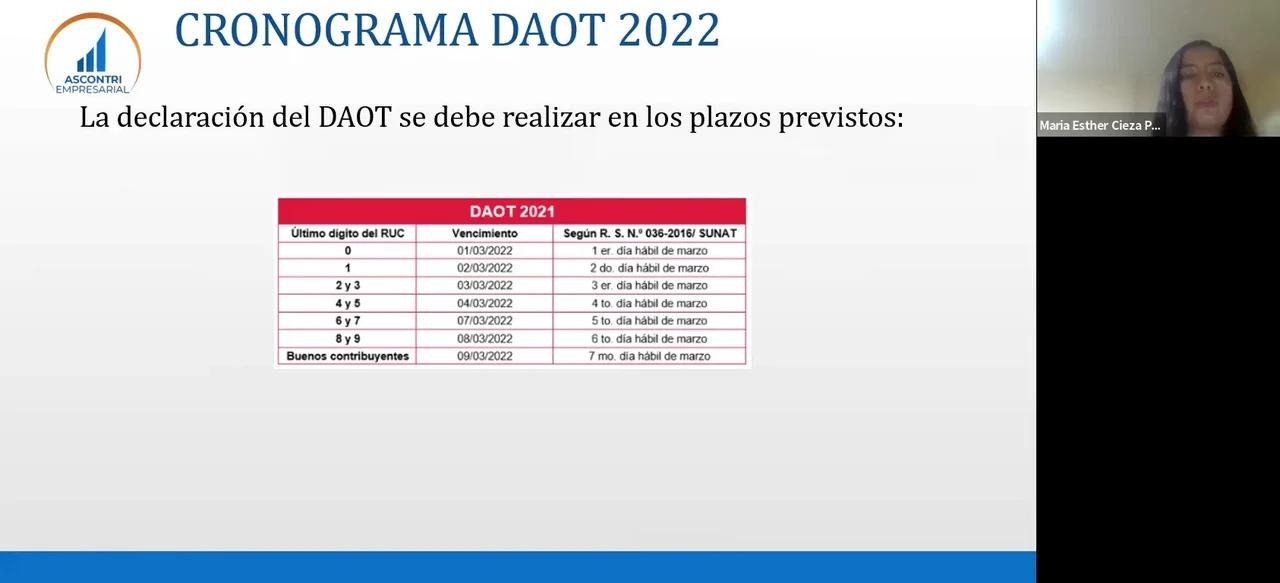2 DECLARACION ANUAL DE OPERACIONES CON TERCEROS DAOT