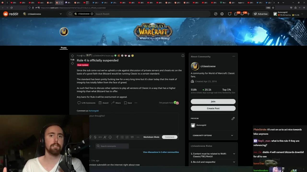Blizzard ruined Classic World of warcraft - asmongold