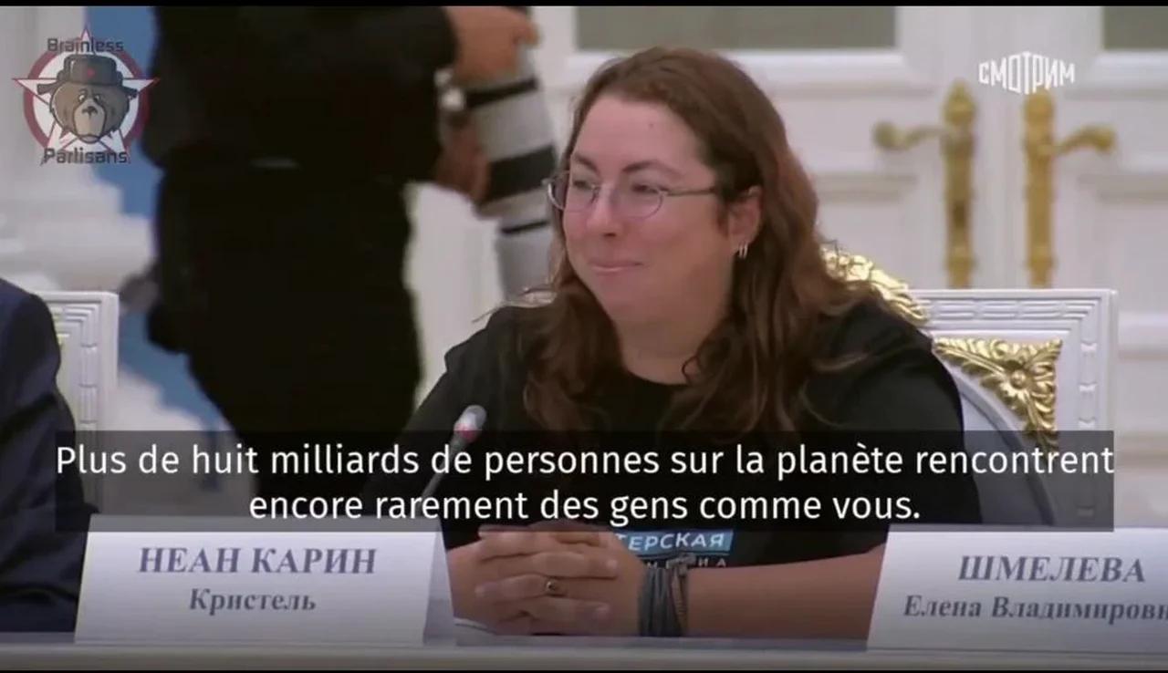 A VOIR... VLADIMIR POUTINE assure CHRISTELLE NEANT de son soutien ...