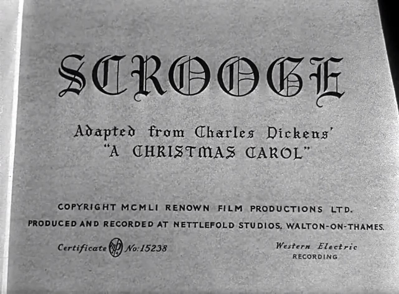 A Christmas Carol Scrooge 1951