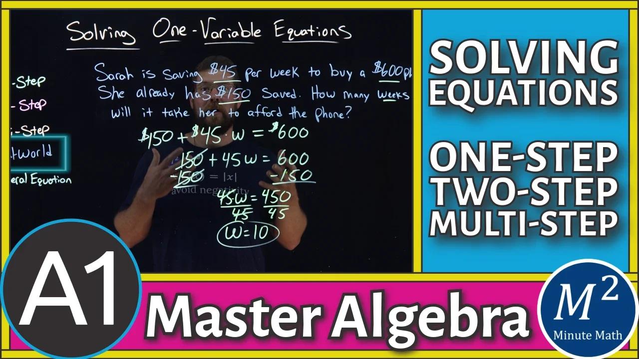 How to Solve One-Variable Equations Step-by-Step – Master Linear ...