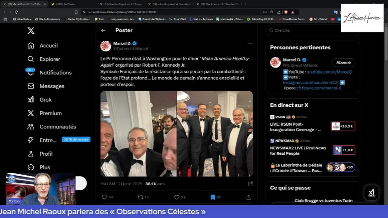 AH2020 LE LIVE 21-01-2025 Alain Tonton Posture VIDEO LIGHT