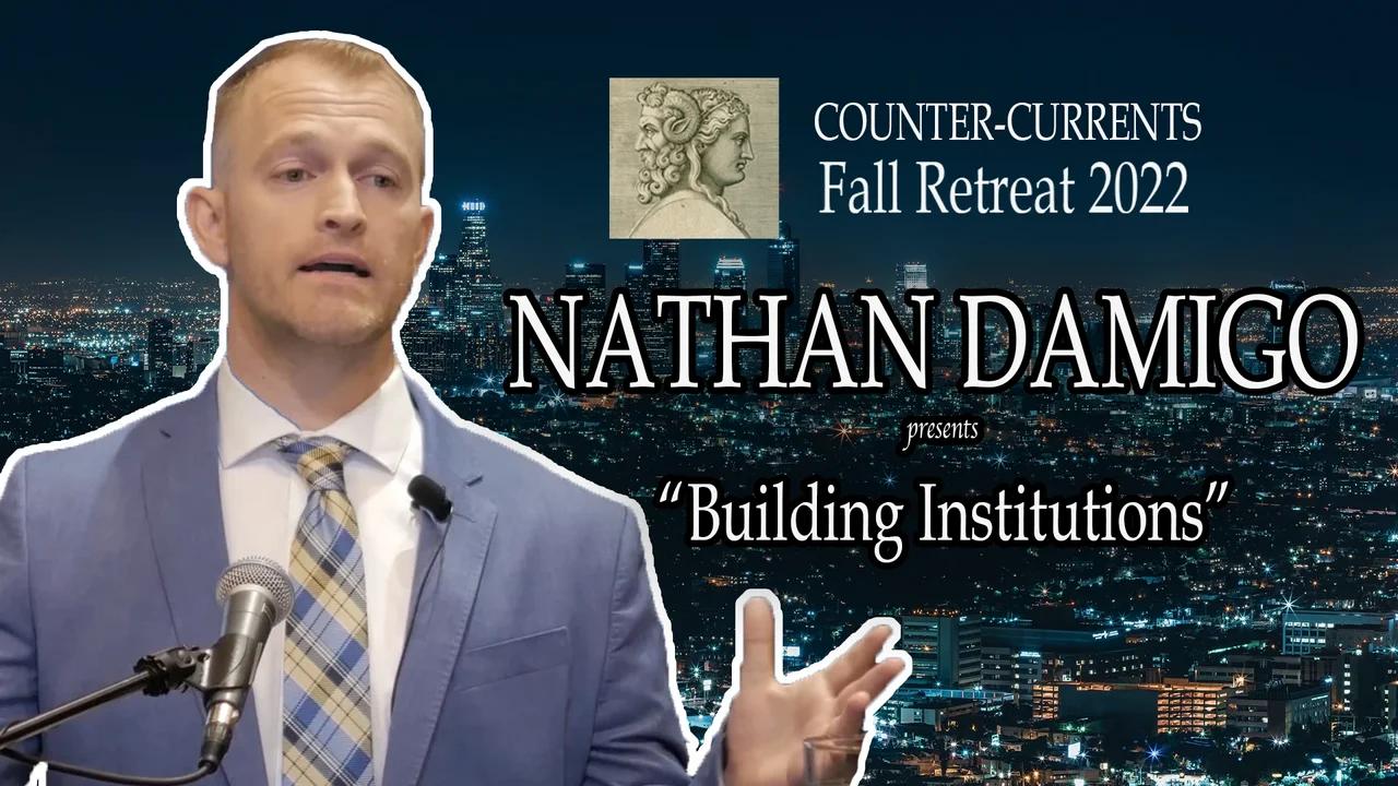 NATHAN DAMIGO speaking at the Counter-Currents Fall Retreat 2022