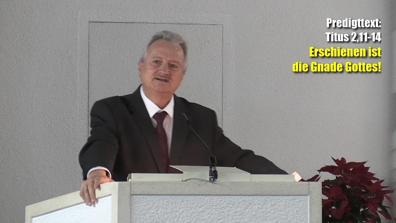 Erschienen ist die Gnade Gottes! (ohne Lieder)