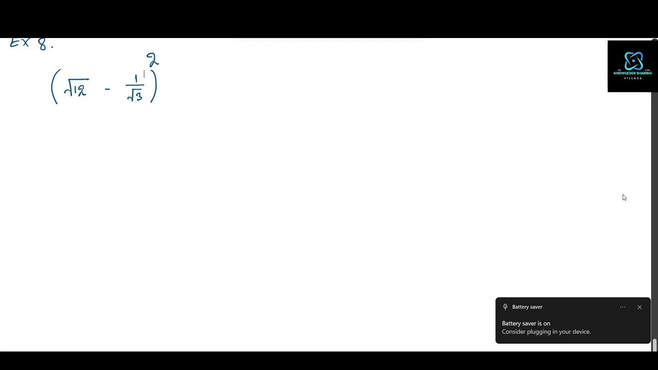 Kvadratrot - Exempel 8