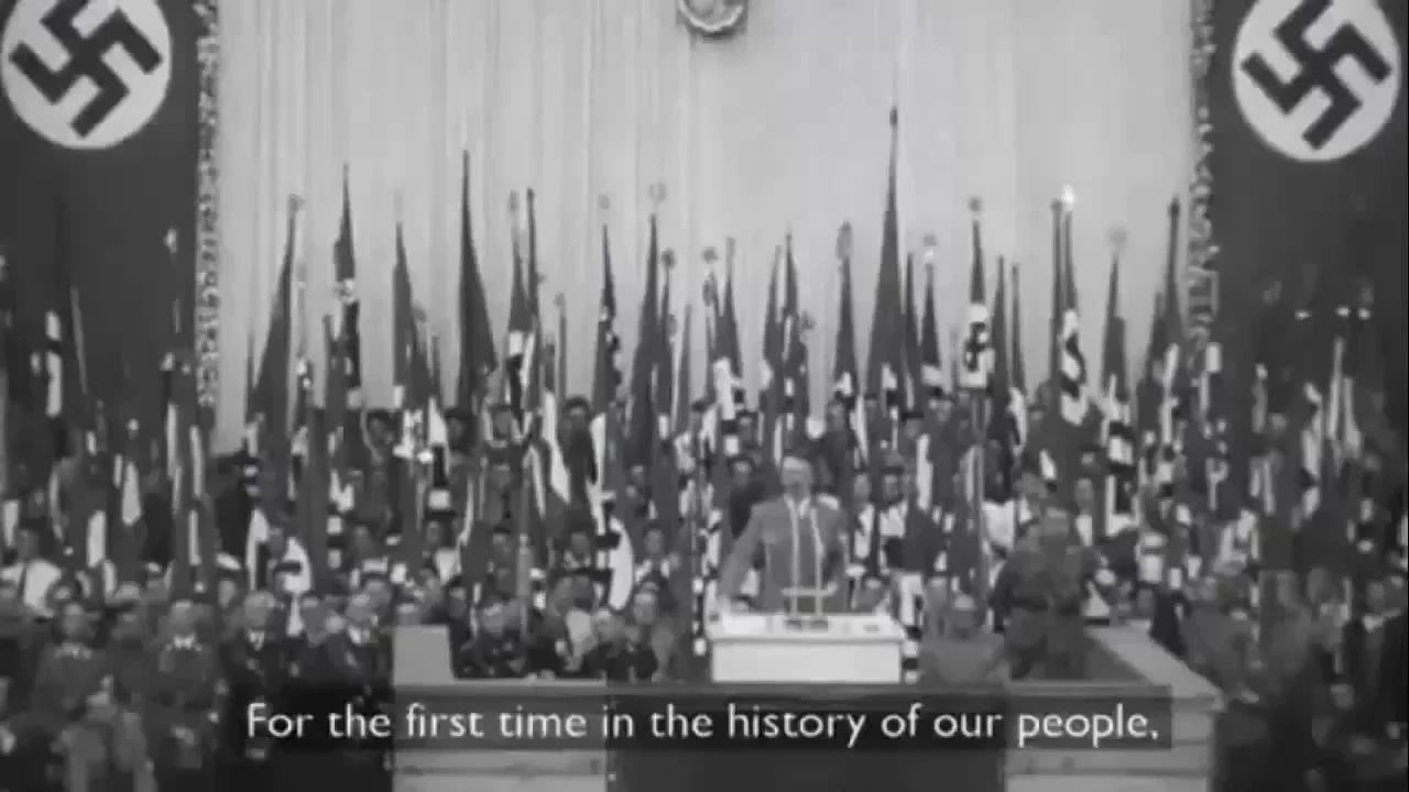 Adolf Hitler - Will of the People (Rare) 10th of April, 1938 speech.
