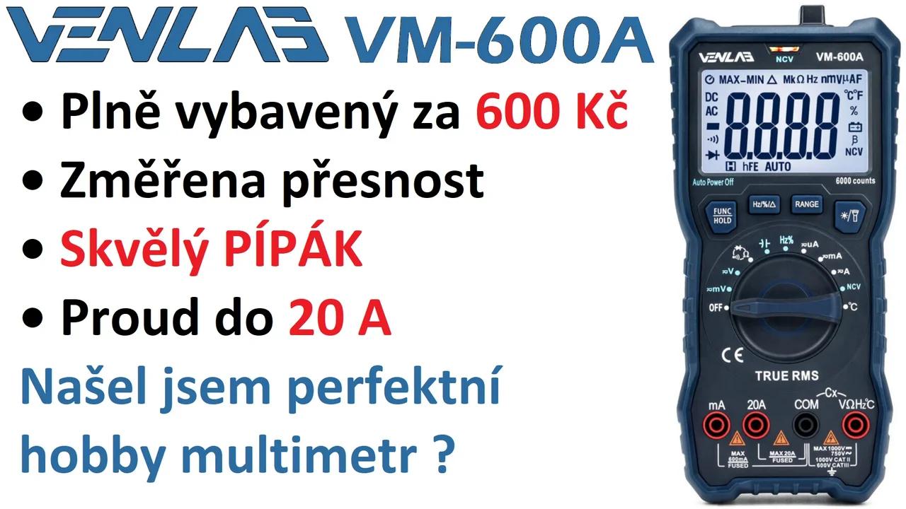 Levný hobby multimetr Venlab VM-600A