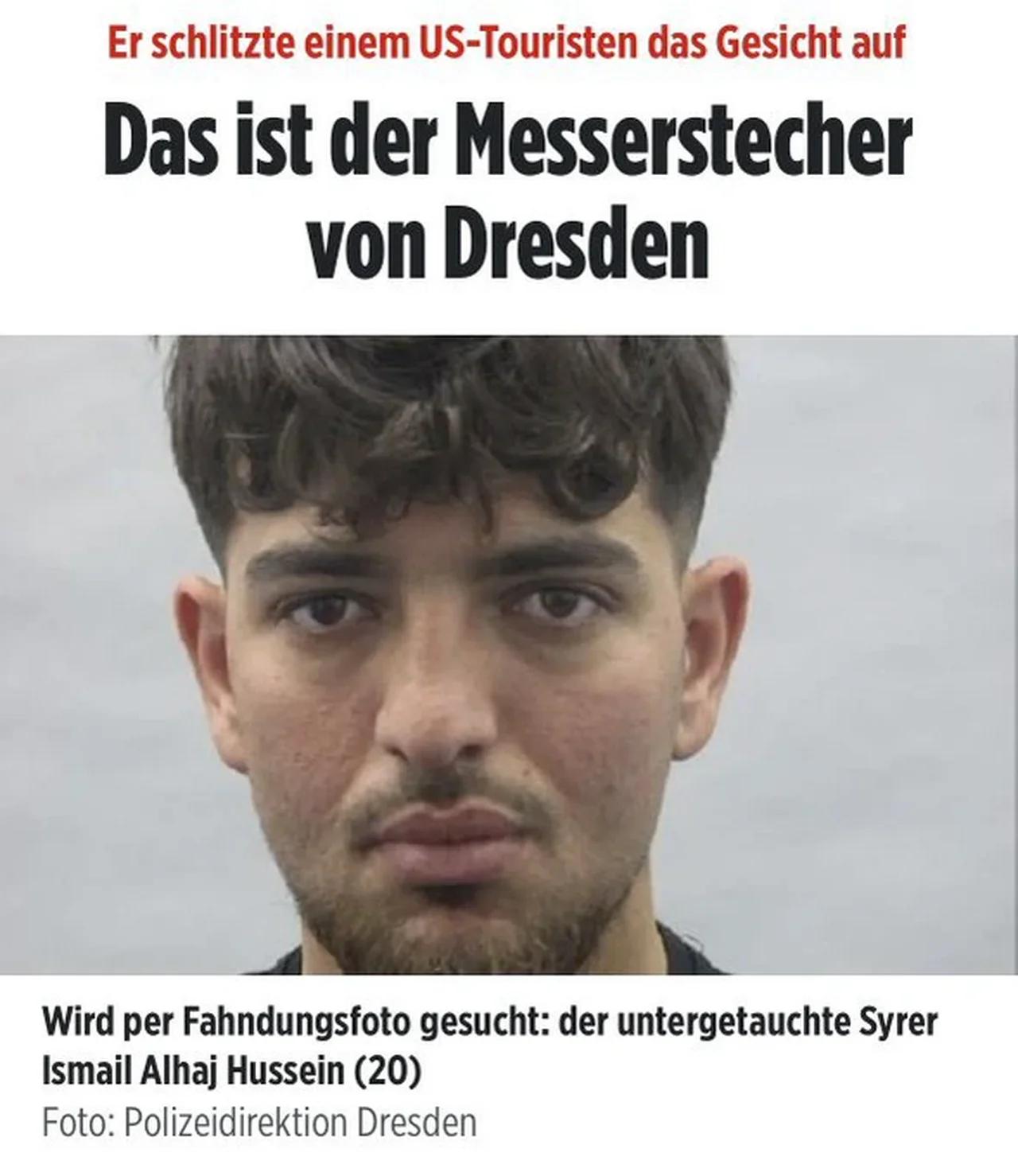 ️ ️ ️Das ist das Ungeziefer von Dresden ️ ️ ️ Der Syrer Ismail Alhaj ...
