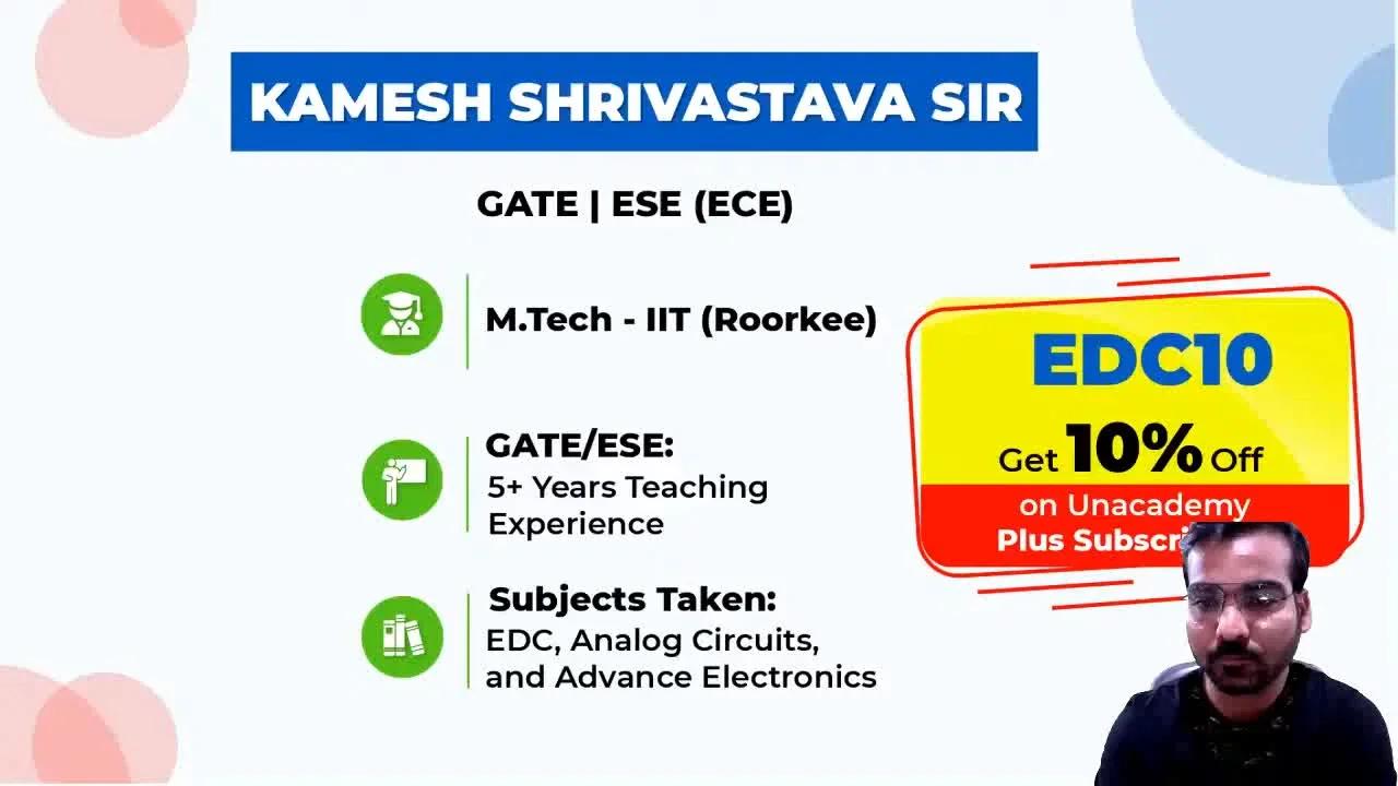 Lecture 73 | EDC by Kamesh Sir