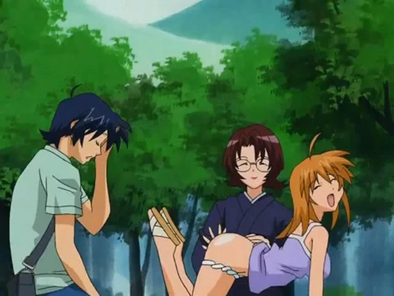 Ikki Tousen episode 09 spanking scene