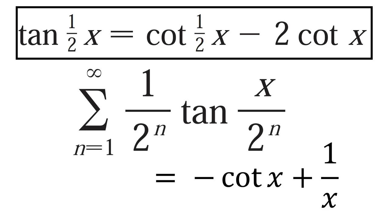 Problems Plus 3 Trigonometric Identity And Sum Of Infinite Series