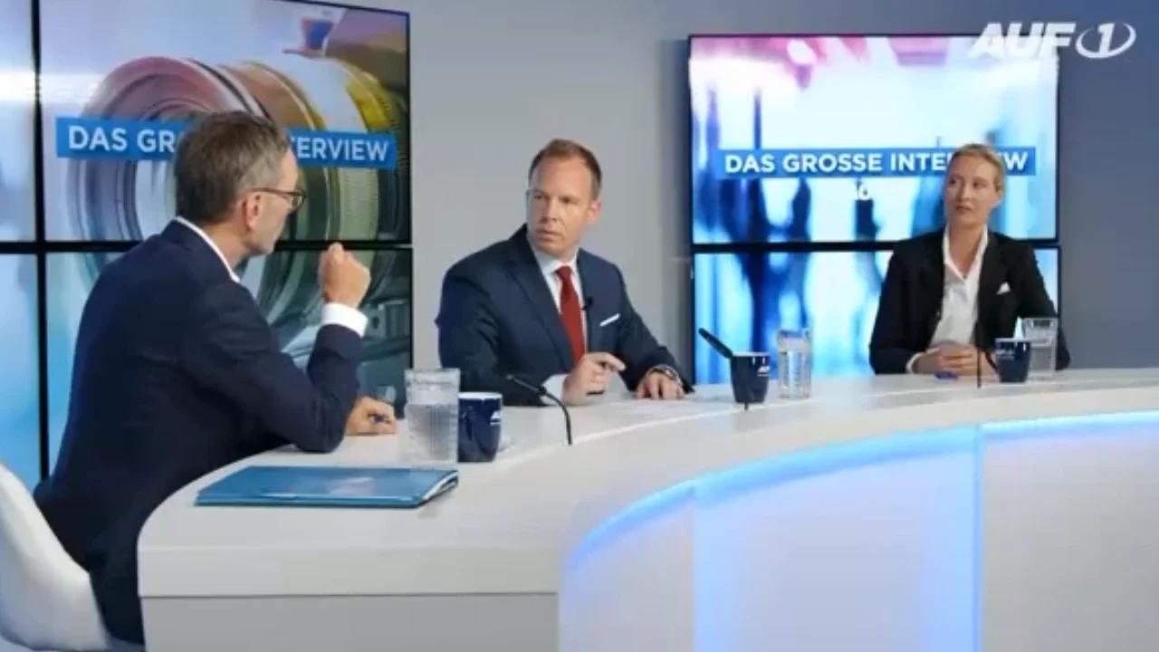 Herbert Kickl und Alice Weidel bei Auf1
