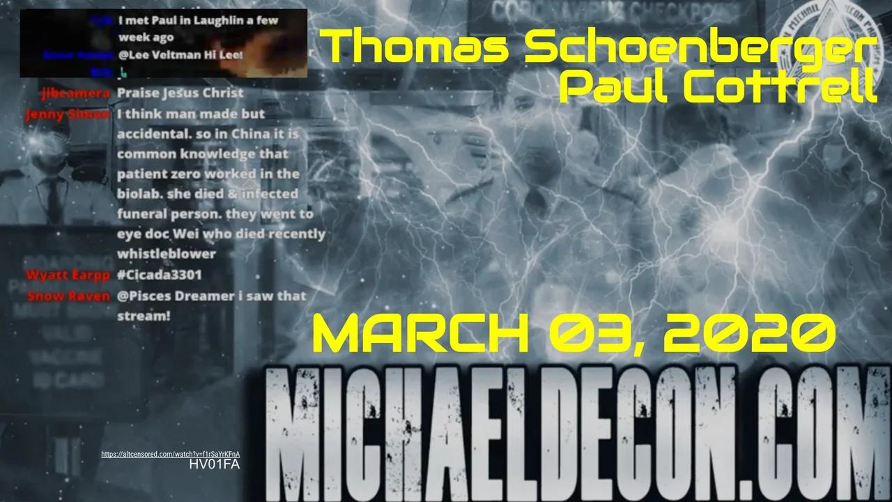 [March 3 2020] Paul Cottrell & Thomas Schoenberger (The Michael Decon ...