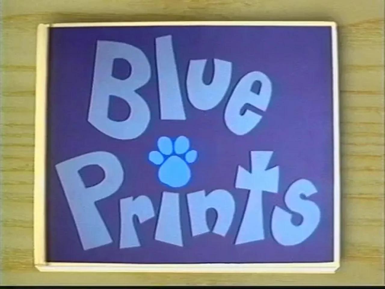 Blue's Clues Pilot - Blue Prints: dated 9/22/1995