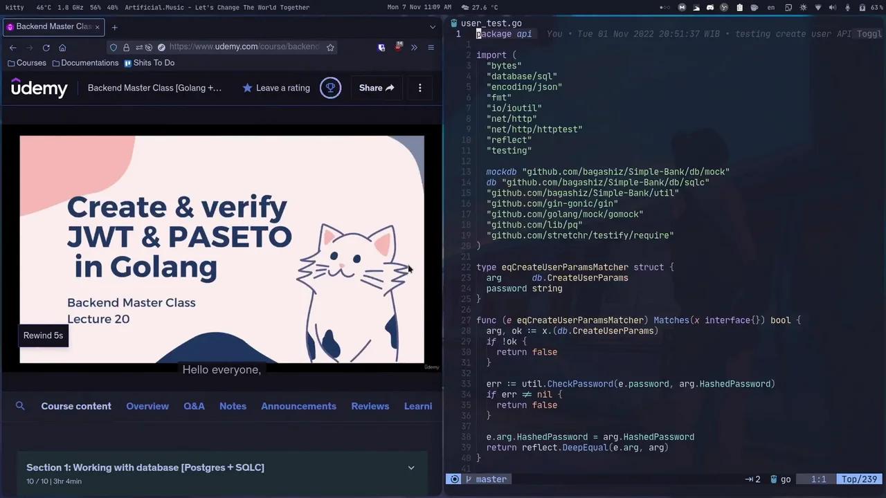 Backend Master Class Course Study | How To Create and Verify JWT & PASETO Token in Go