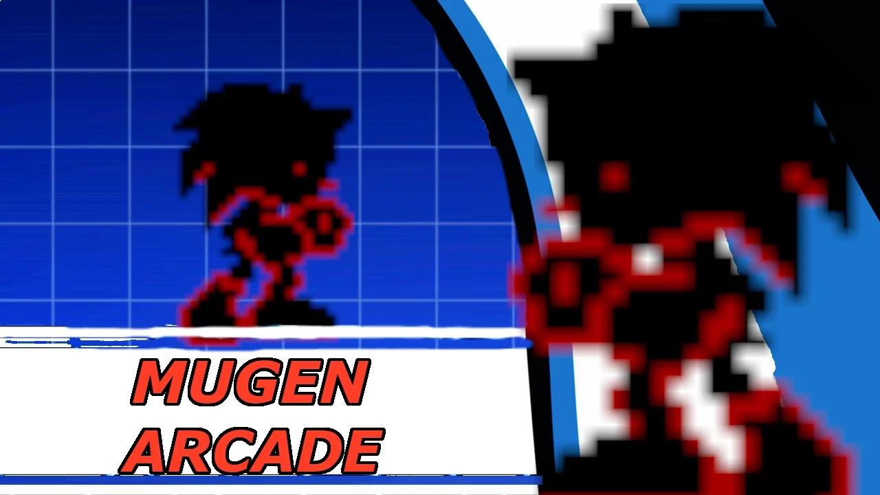 Mugen Arcade Mode with Dark Sonic the Hedgehog Mvc
