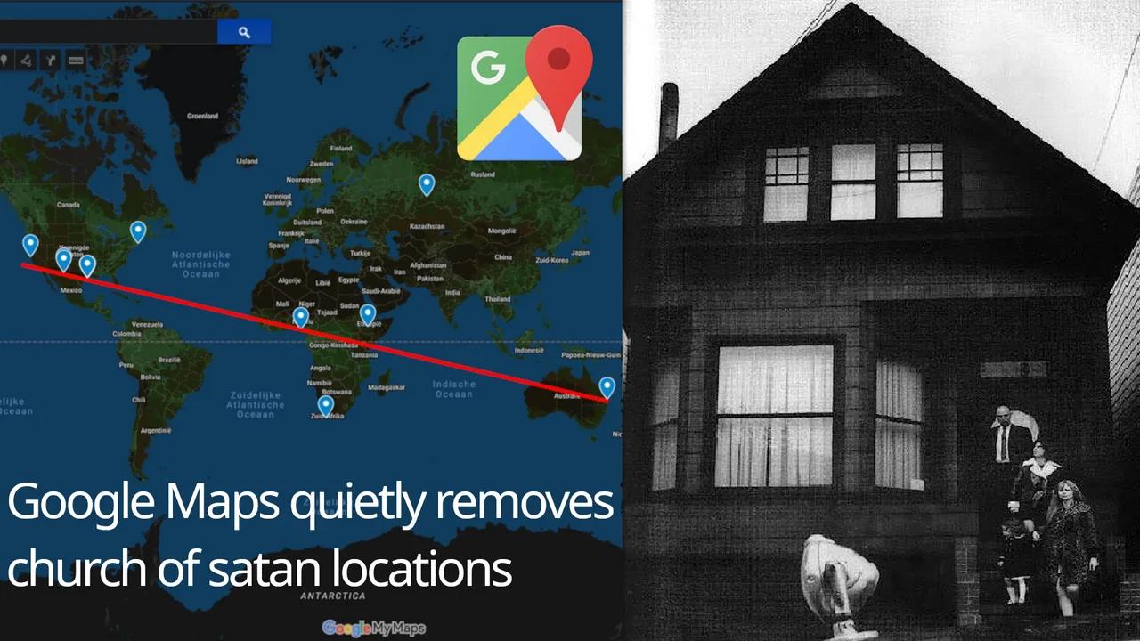 Google Maps quietly removes church of satan locations
