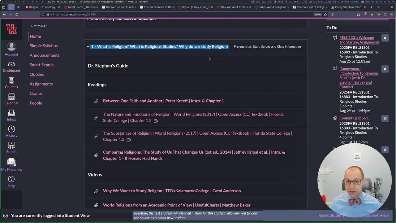 What is Religion? Why study Religion? Dr. Stephan's Study Guide and Big ...