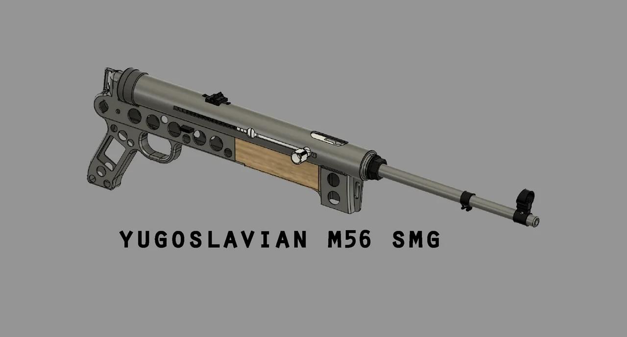Yugoslavian M56 SMG Reference CAD v1.0