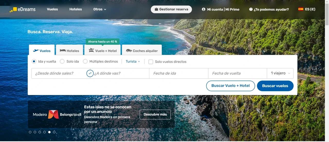 eDreams// Buscando ofertas en vuelos, hoteles o paquetes vacacionales ...