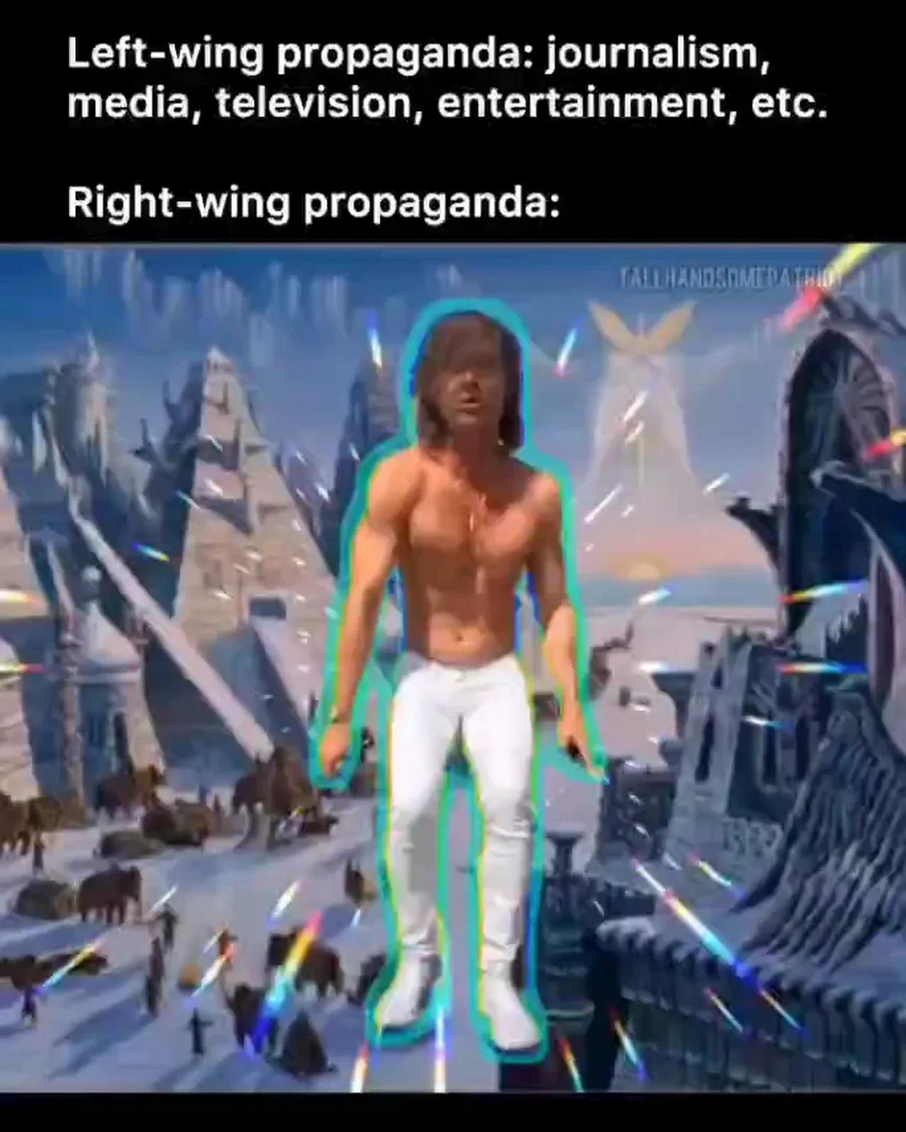 Left wing propaganda vs right wing propaganda