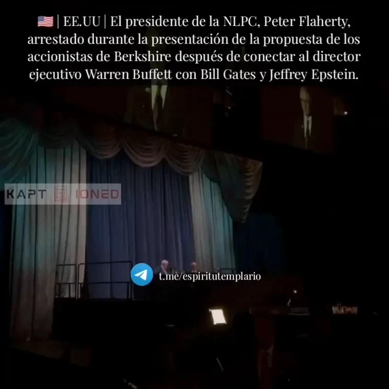 El presidente de la NLPC, Peter Flaherty, arrestado después de conectar ...
