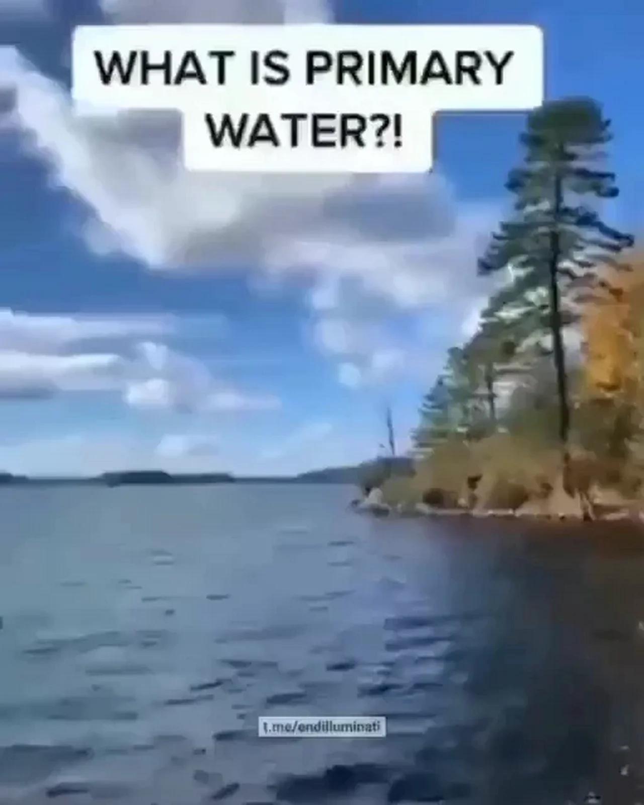 WHAT IS ⛨ PRIMARY WATER