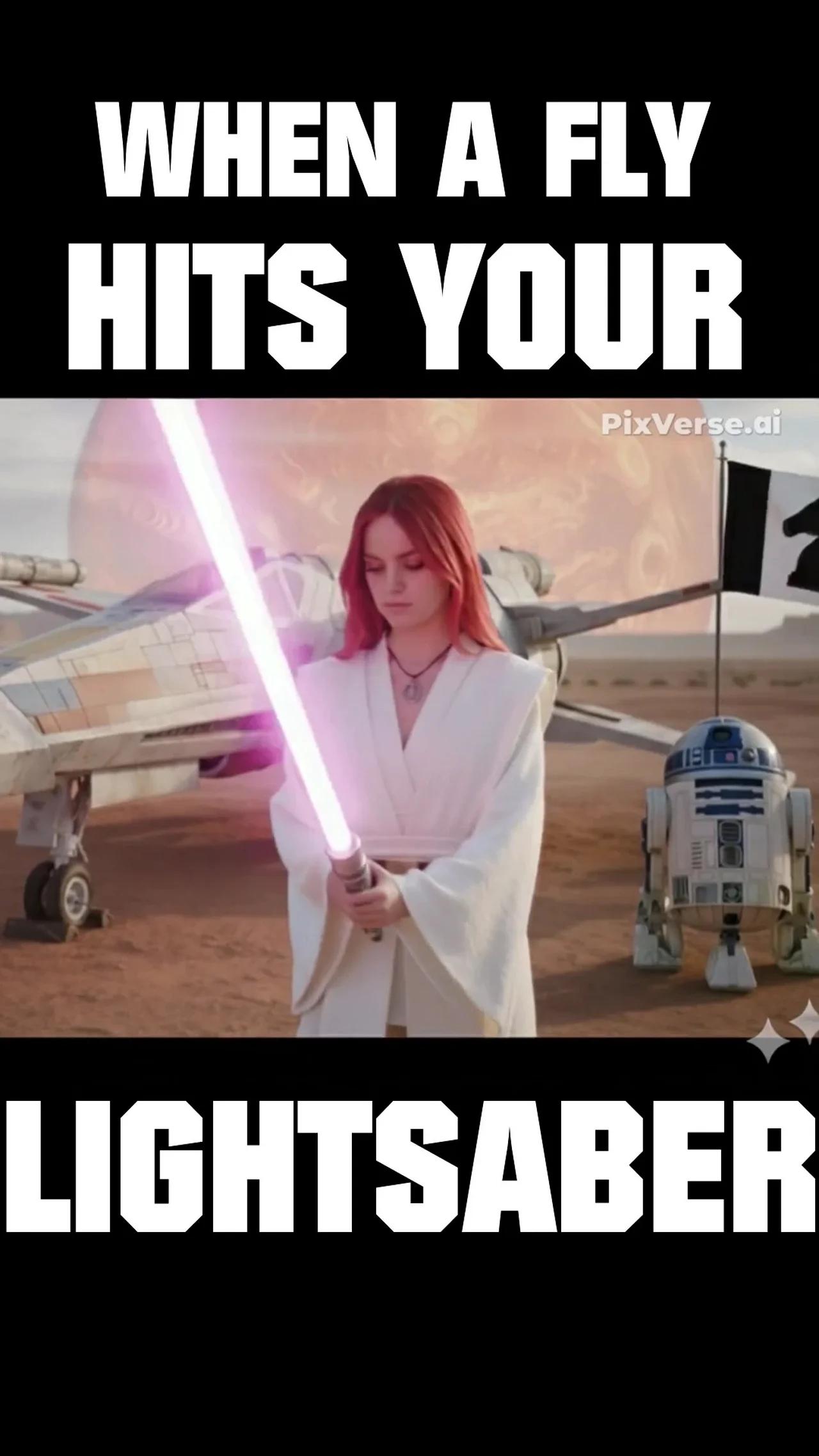 When a Fly 🪰 Hits Your Lightsaber 🗡️