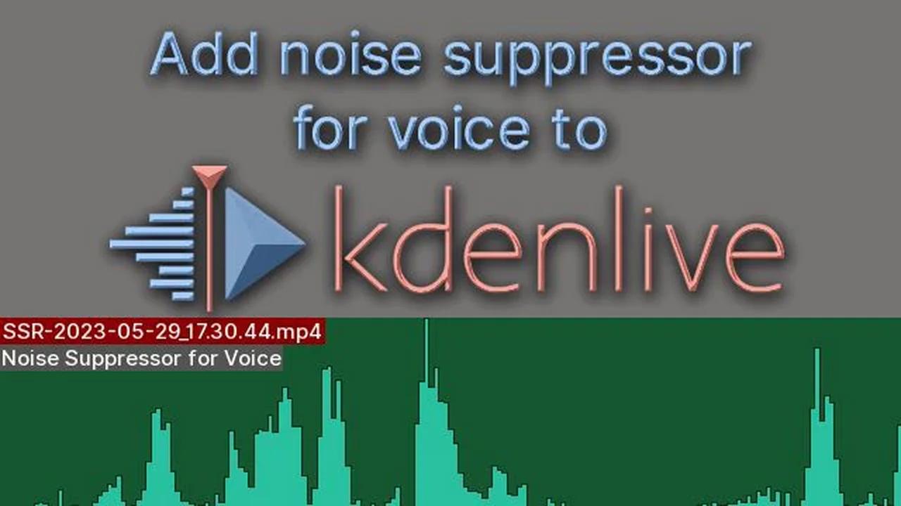 Suppress audio noise in Kdenlive