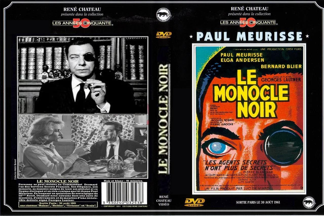 Le Monocle Noir - Paul Meurisse et Bernard Blier- 1961