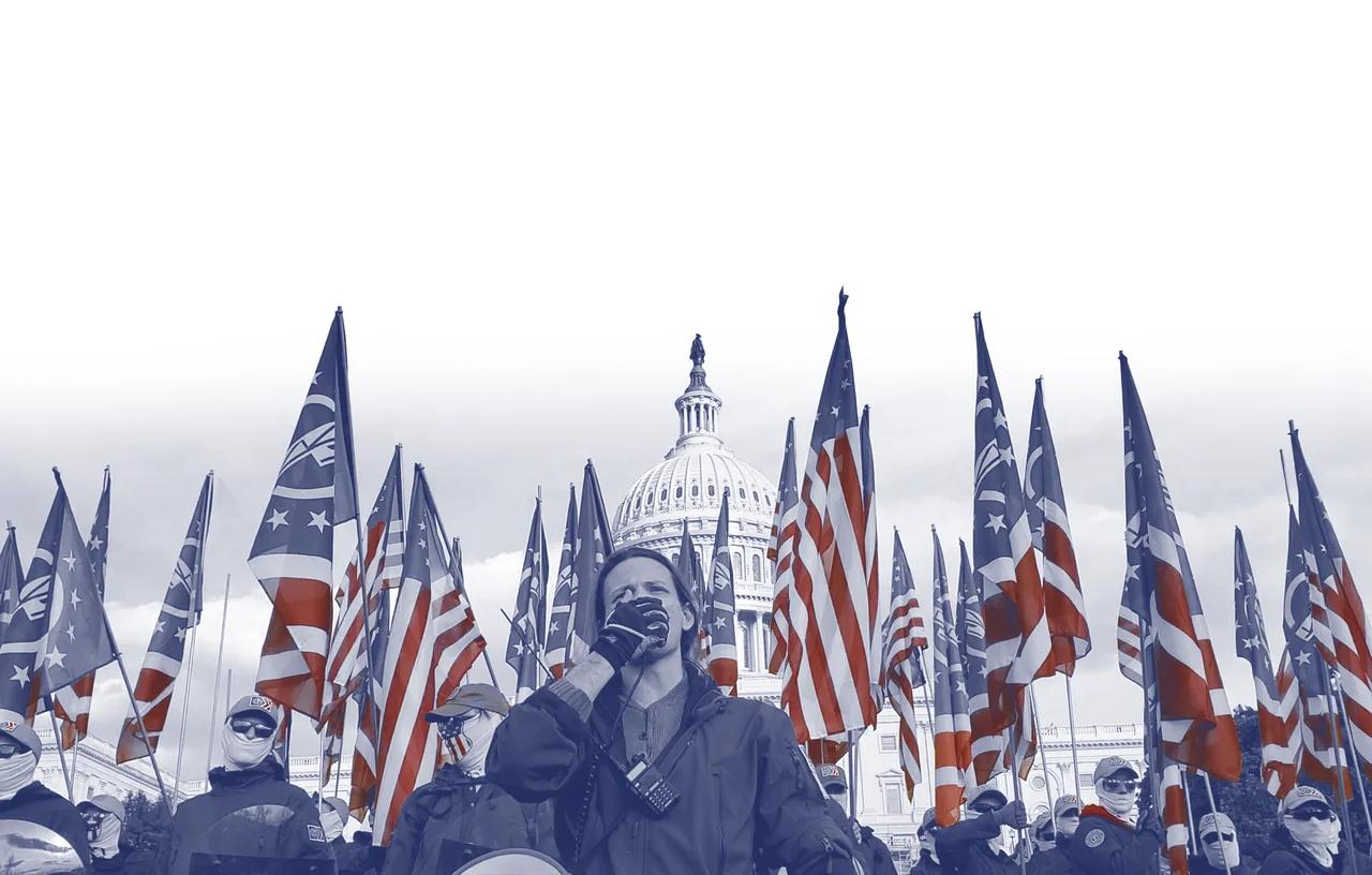 Patriot Front Second National March Washington DC Feb 2020