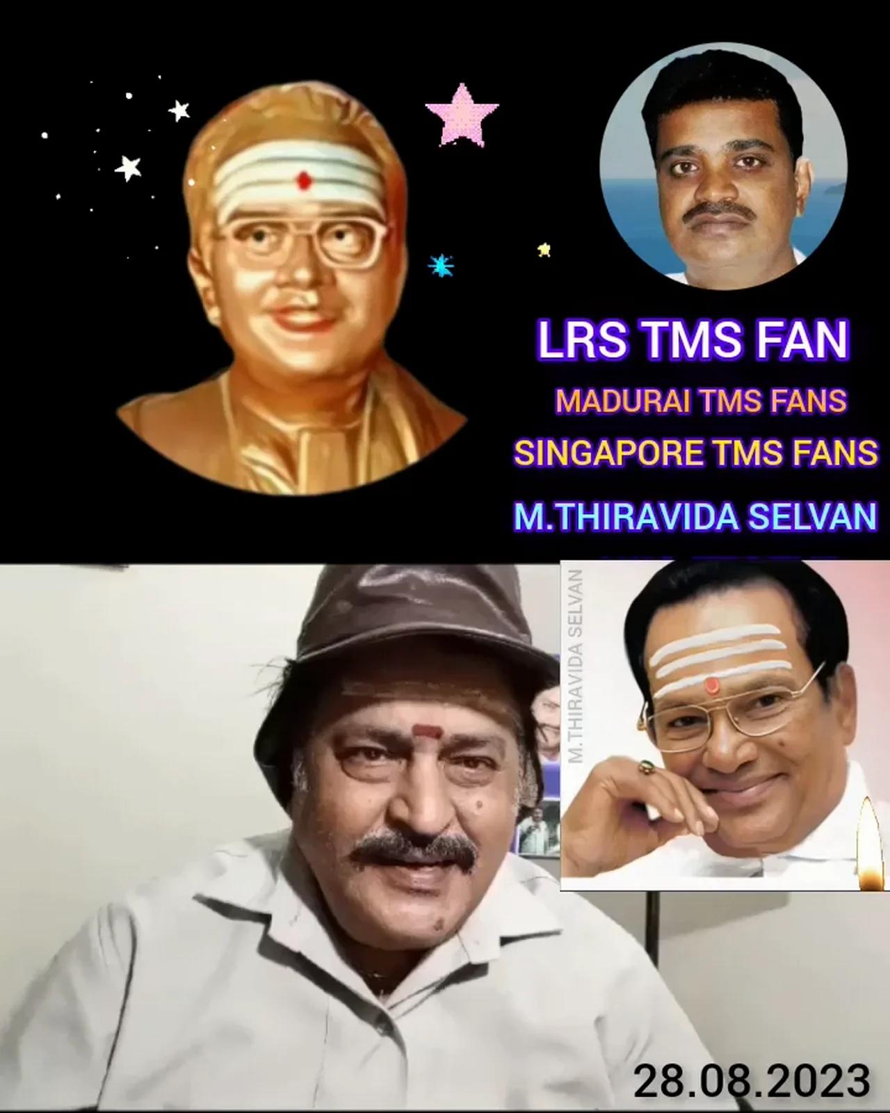 MADURAI TMS FANS .LRS TMS FAN. SINGAPORE TMS FANS. M.THIRAVIDA SELVAN ...