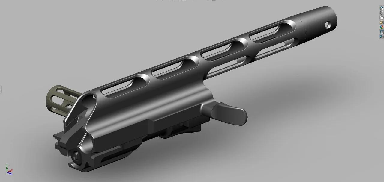 AKM lightweight bolt carrier with titanium charging handle