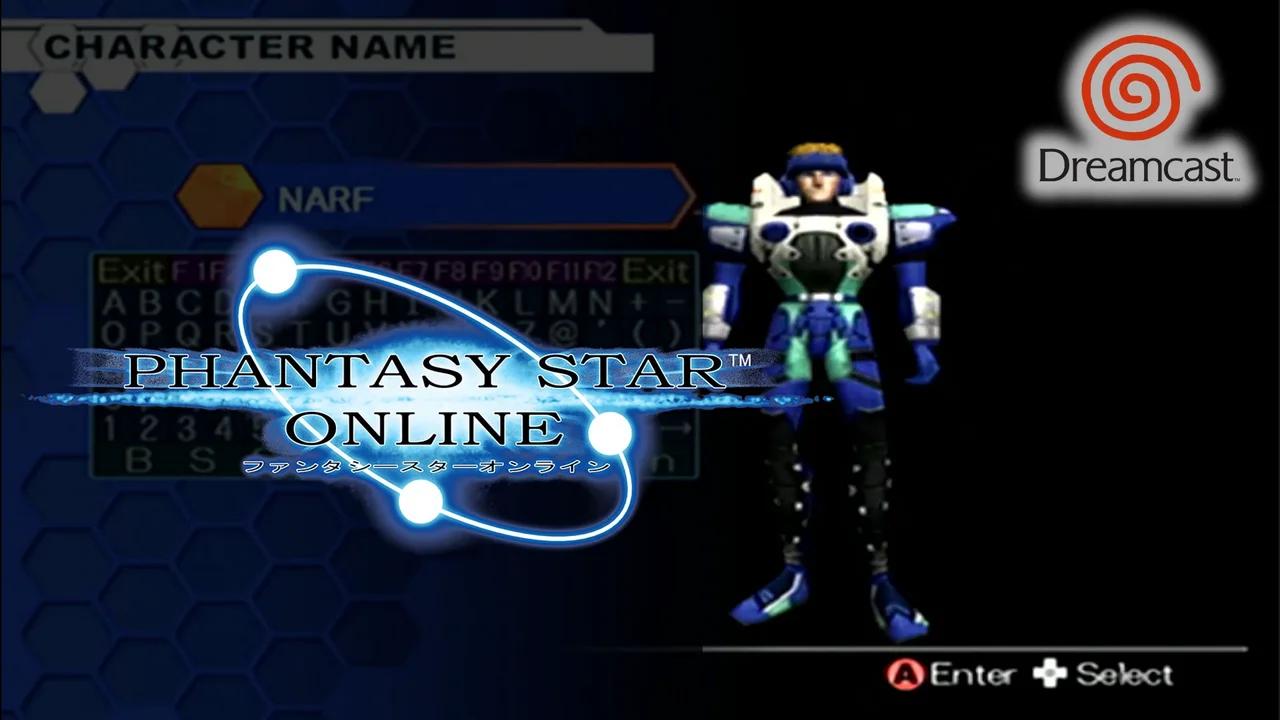 Phantasy Star Online on Dreamcast: Creating a New Character on the ...
