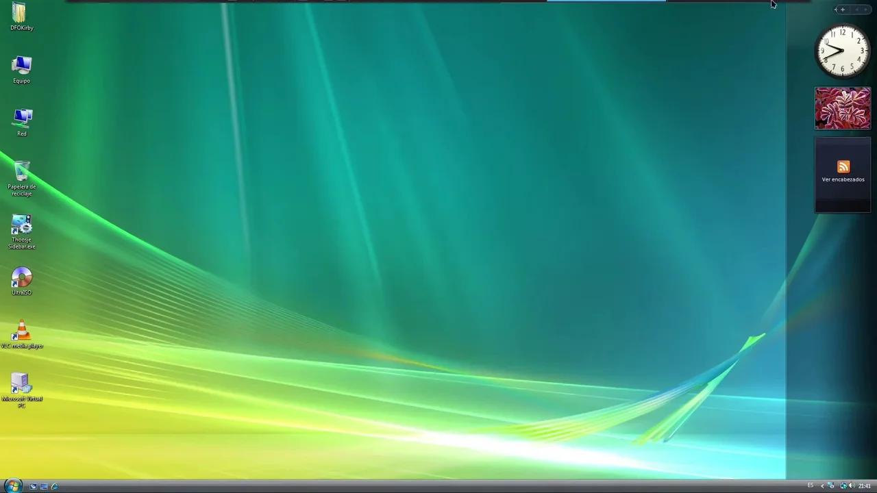 Windows Vista Home Basic with SP1 (Spanish) on VMware Workstation Pro