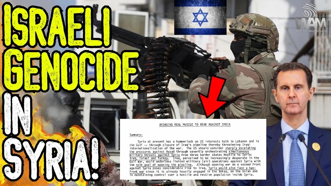 BREAKING: ISRAELI GENOCIDE IN SYRIA! - 1980s CIA Documents Predicted ...