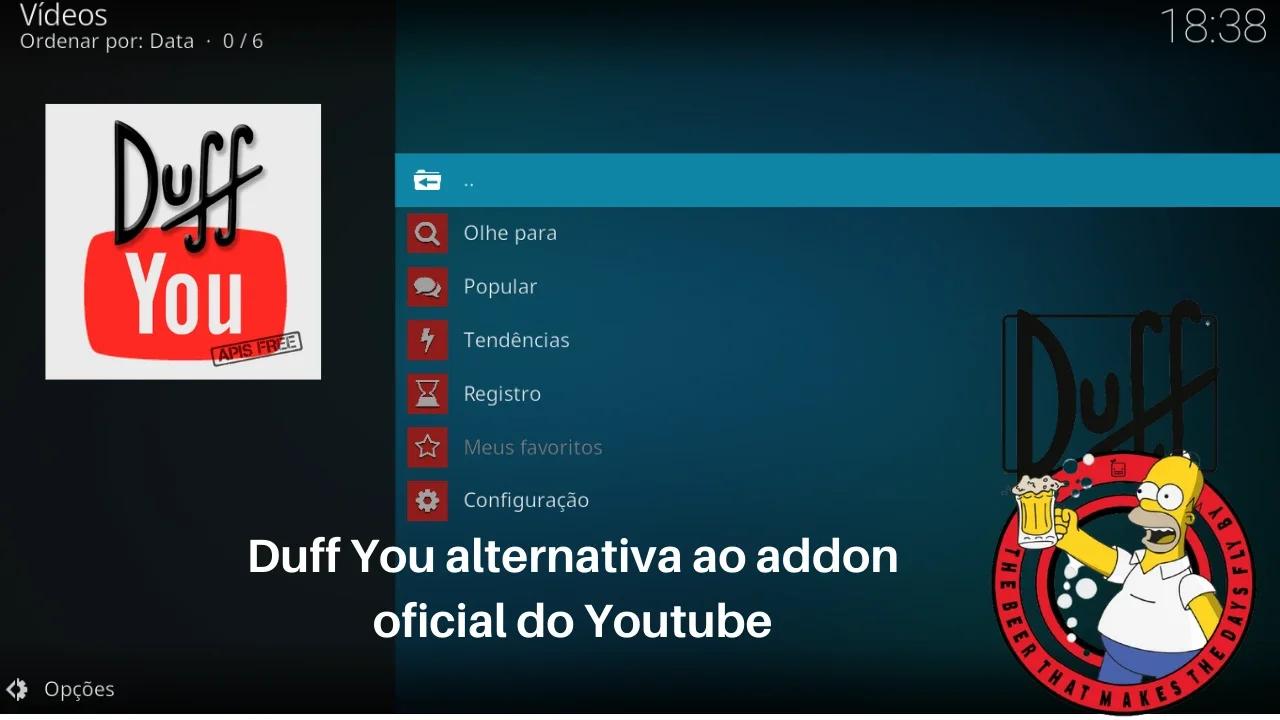Duff You alternativa ao addon oficial do Youtube