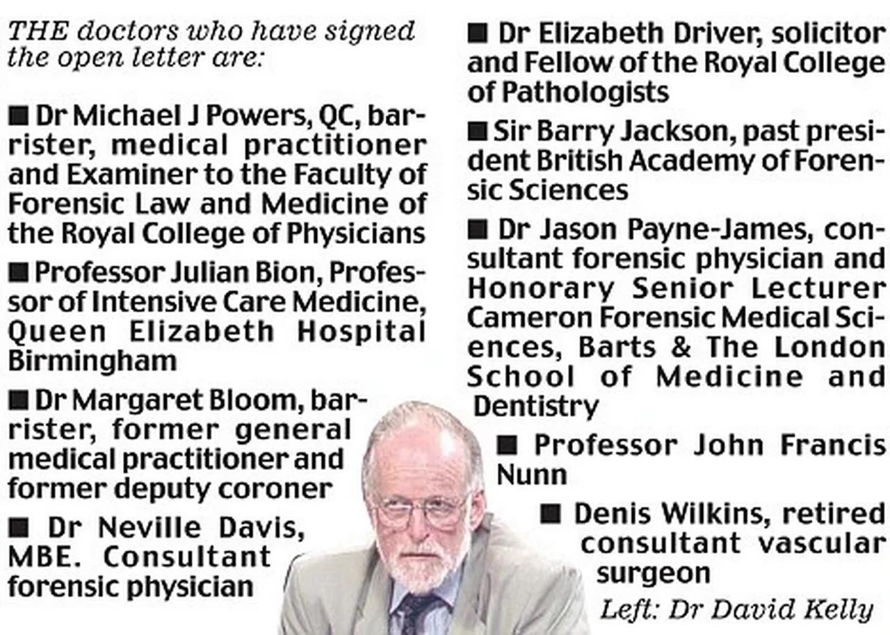 Rtd Dr David Halpin bid to Attorney General for Dr David Kelly Inquest